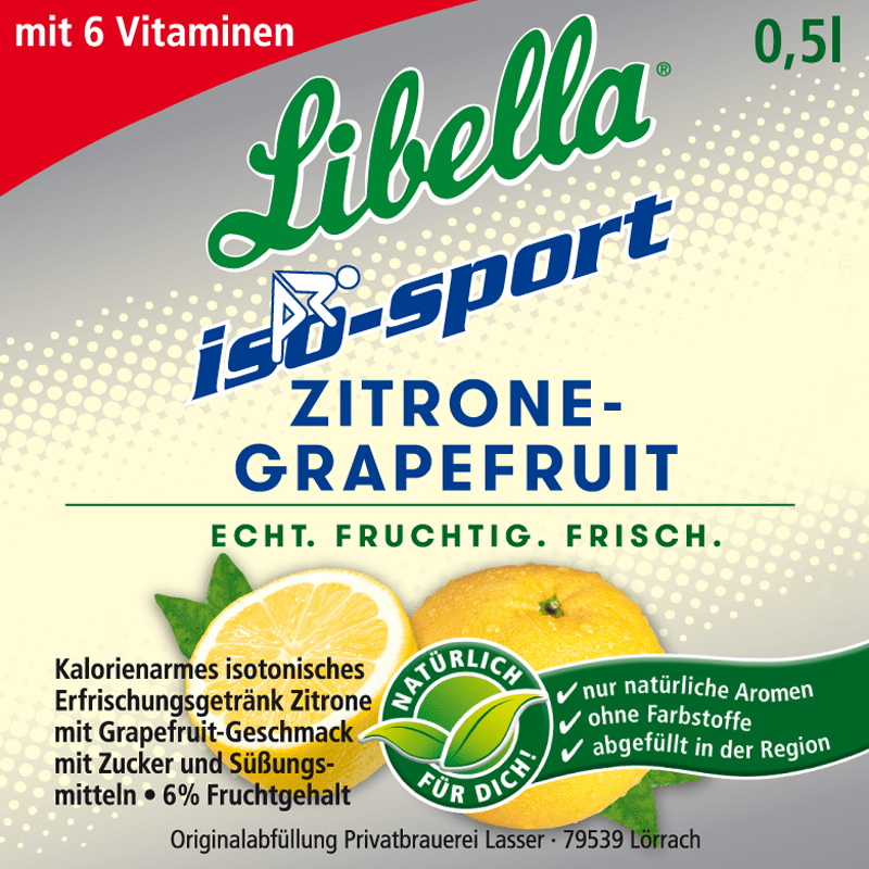 Libella Iso-Sport Zitrone-Grapefruit - Erfrischend anders!